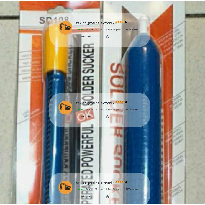 Jual Sedot Timah Panjang Sd 108 Sd108 / Pump Solder / Solder Sucker ...
