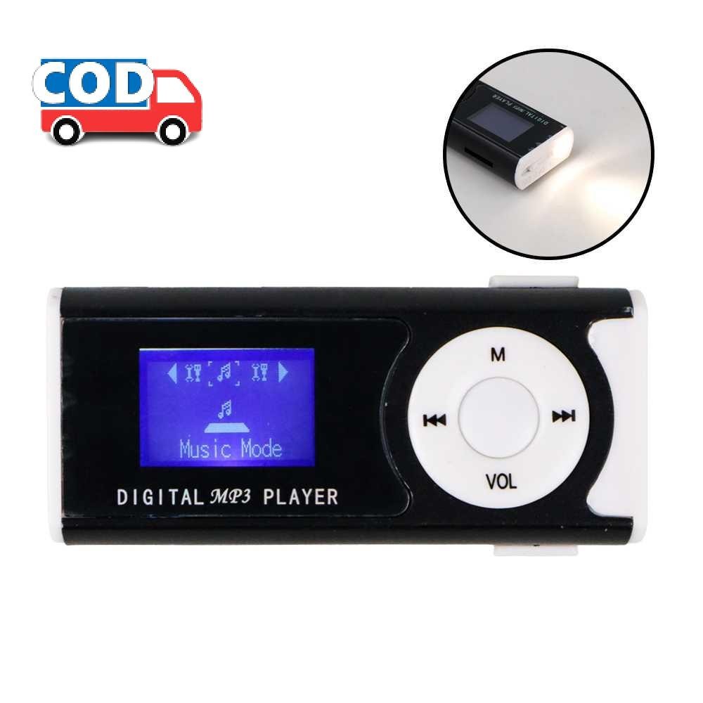 Jual Pemutar Musik Mini Jepit Mp3 Player Led Flashlight Micro Sd Card