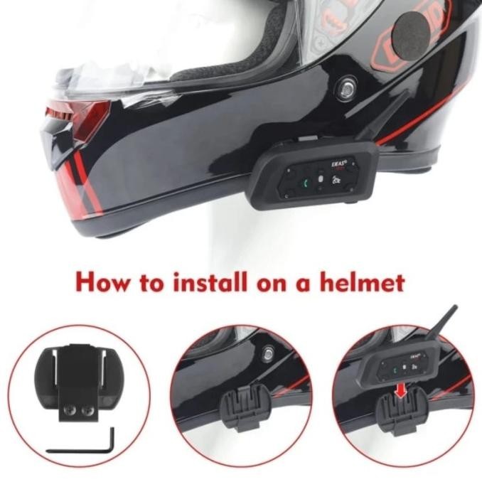Jual NEW PRODUK INTERKOM HELM EJEAS V6 PRO INTERCOM BLUETOOTH ...