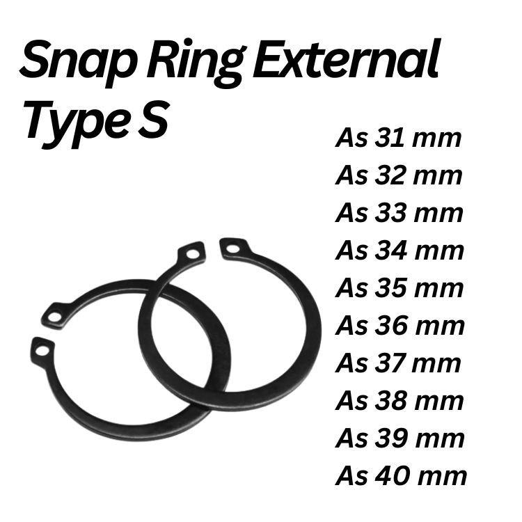 Jual Snap Ring Circlip Klip Pengunci External Retaining Type S Tersedia 31 S32 S33 S34 S35 S36 ...