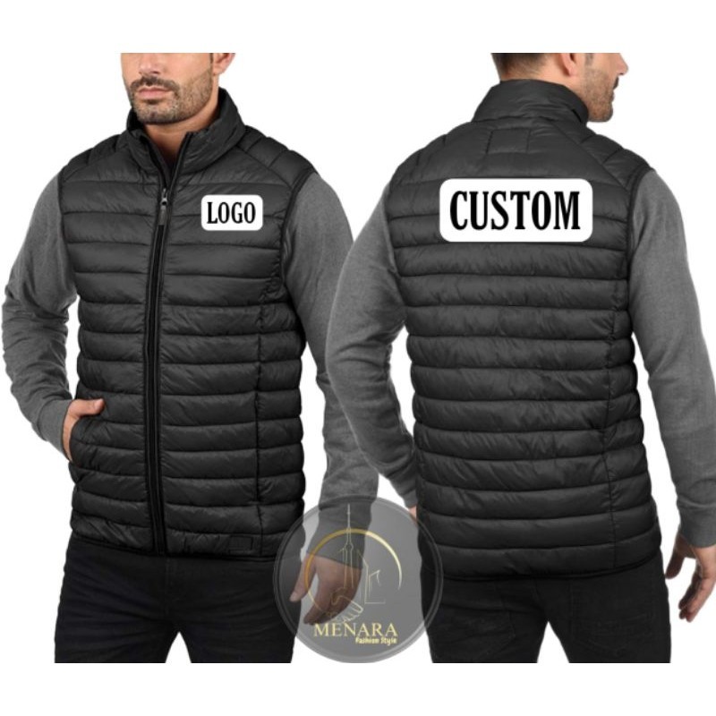 Jual Rompi Custom Pria Wanita Rompi Tebal Tahan Angin Rompi Vest Rompi ...