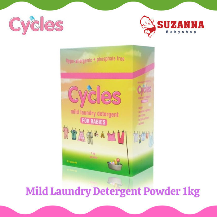 Jual Laundry - Cycles Mild Laundry Detergent Powder 1Kg - Sabun Cuci ...