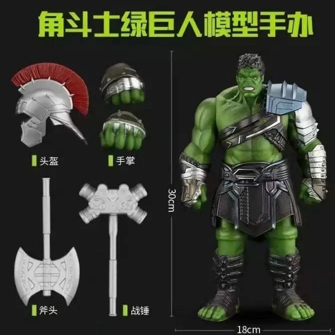 Jual New!! ACTION FIGURE HULK BARBARIAN THOR RAGNAROK SIZE BESAR ...