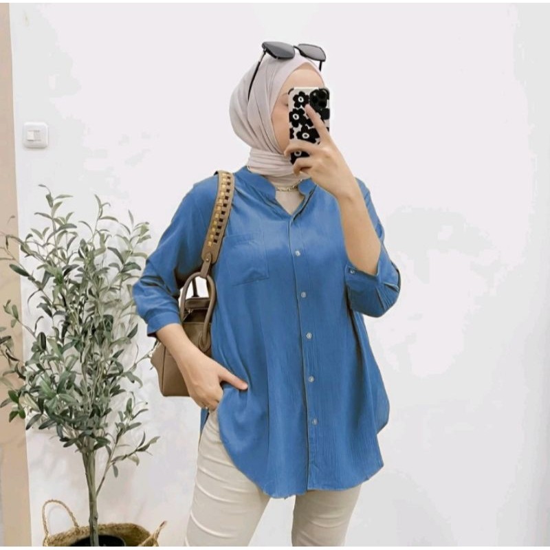 Jual Kemeja Polos Shakila - Kemeja Kerja Wanita Formal, Model Terbaru ...