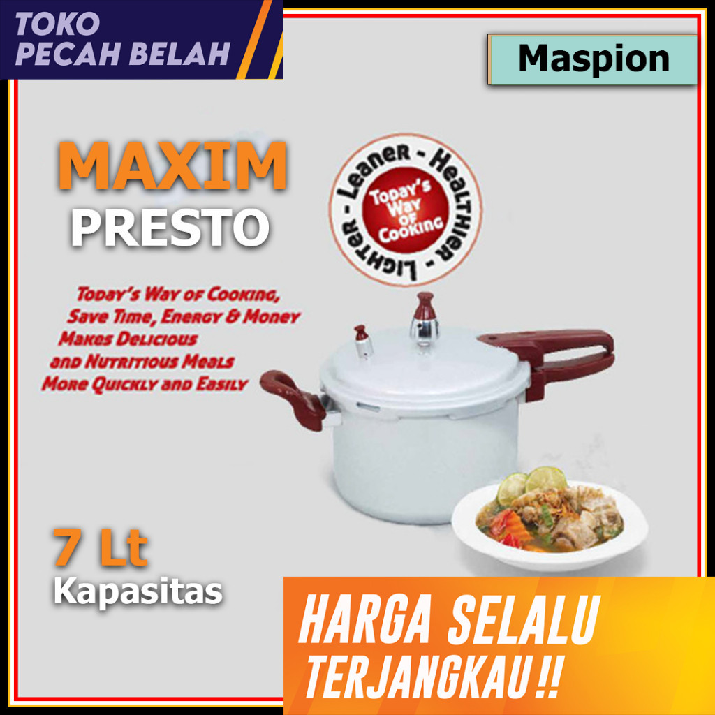 Jual Panci Maxim Presto Pressure Cooker 24 cm Kapasitas 7 L | Shopee Indonesia