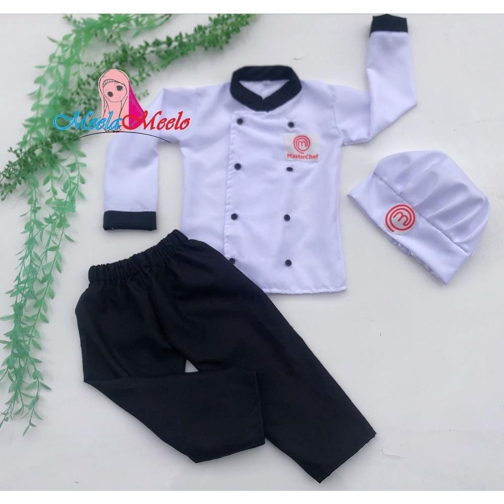 Jual "Potongan Harga" Baju Koki Set Celemek Anak Masterchef/Kostum Profesi Koki Cilik Laki Laki ...