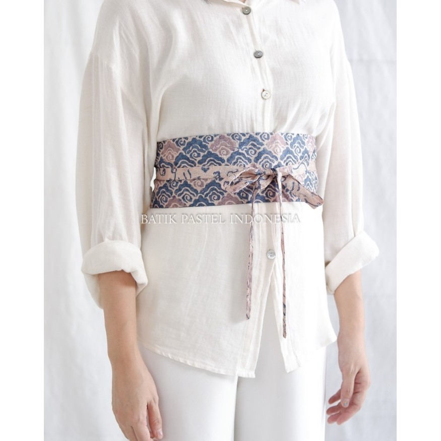 Jual Simple Obi Belt Batik Pastel Bahan Viscose Tenun (pilih variasi ...