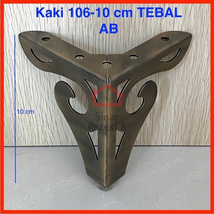 Jual Kaki Sofa Meja 10 Cm Chrome Siku Meja Lemari Kitchen Nakas Besi ...