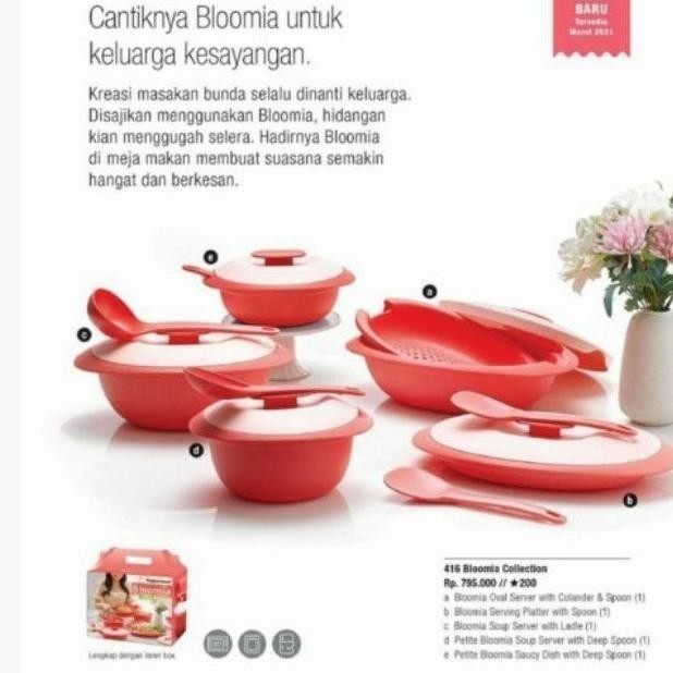 Jual TUPPERWARE BLOOMIA COLLECTION SET | Shopee Indonesia