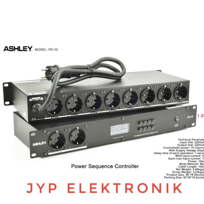 Jual POWER DISTRIBUTOR ASHLEY PD10 PENGAMAN SOUND SYSTEM DAN ALAT ...