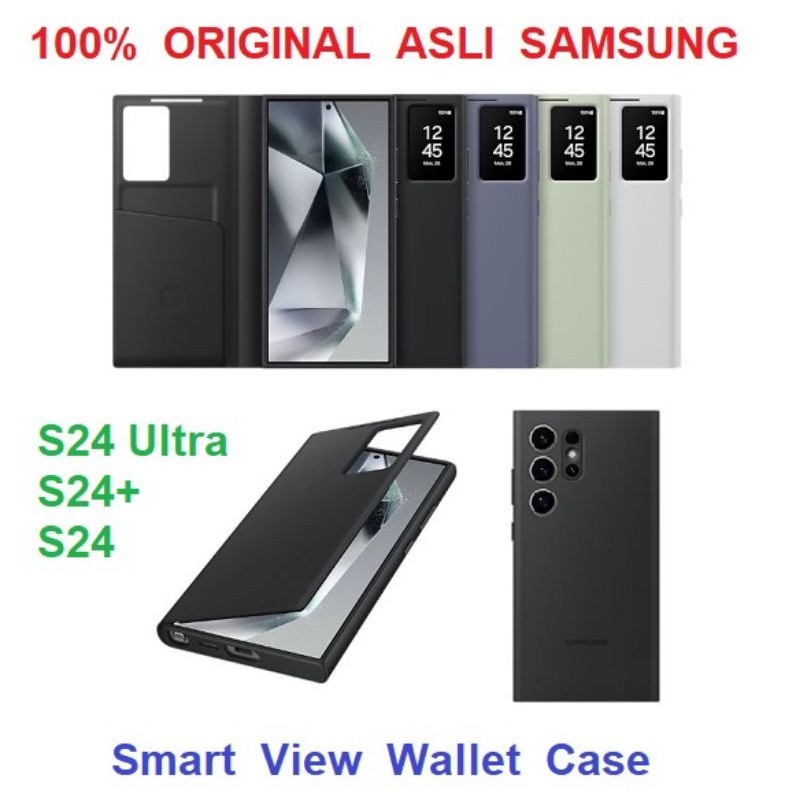 Jual SAMSUNG Smart View Wallet Case Galaxy S24 Ultra S24+ S24 Plus ...