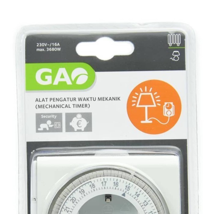 Jual HARGA DISC - GAO STOP KONTAK TIMER MEKANIK 7GD ORI | Shopee Indonesia