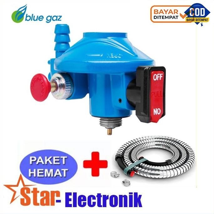 Jual Regulator Gas Bluegaz Original Bluegas Blue Gaz+Selang | Shopee ...