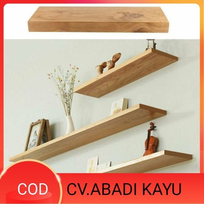 Jual Rak Ambalan Dinding Kayu Minimalis 150X20X2Cm | Shopee Indonesia
