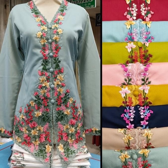 Jual kebaya encim modern bahan katun toyobo | Shopee Indonesia