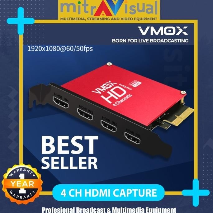 Jual VMOX CAPTURE HDMI 4 INPUT 1080P Support Vmix OBS Wirecast | Shopee ...