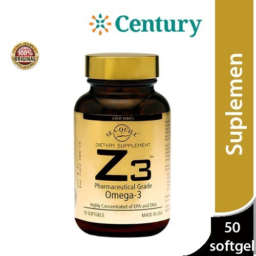 Jual Sea Quill Z3 Omega-3 50 Softgel/Suplemen/Omega 3/Kolesterol ...