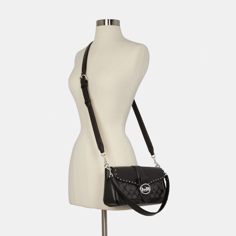 Jual Coach Georgie Shoulder Bag In Colorblock Signature Canvas With ...