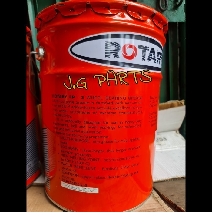 Jual Gemuk Rotary Ep3 Extreme Pressure Wheel Bearing Grease 16Kg Pail ...