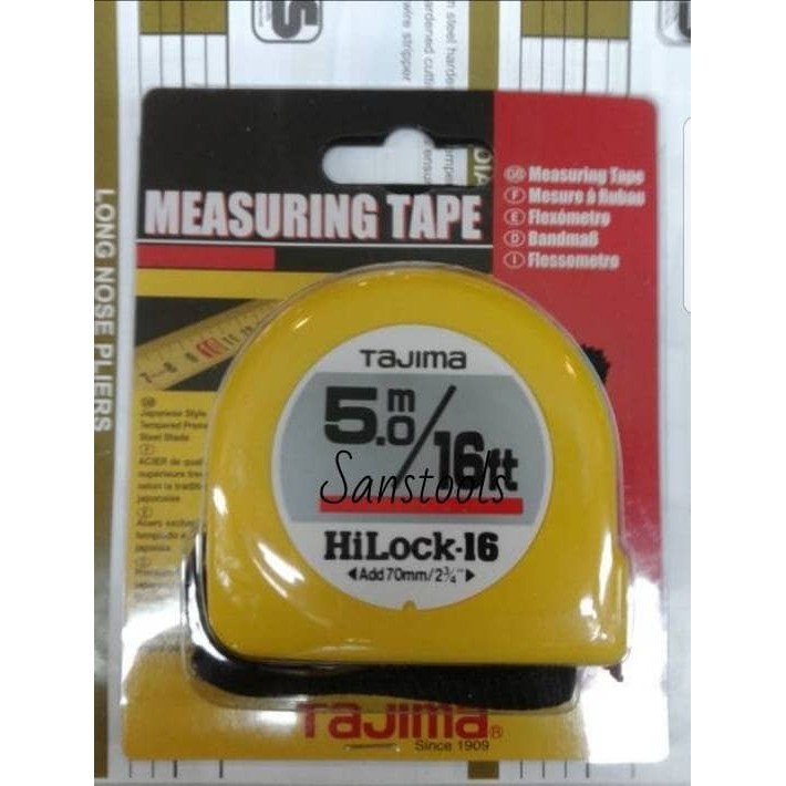 Jual meteran Tajima 5 meter JAPAN / measuring tape 5m Hi lock 5 M 6Ft asli | Shopee Indonesia