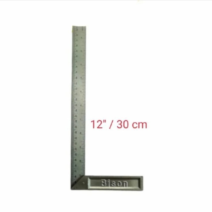 Jual Siku Tukang 30 Cm Penggaris Meteran Pasekon 12 inch | Shopee Indonesia