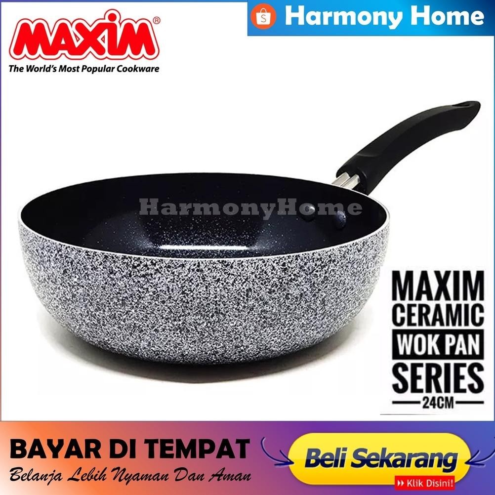 Jual "Cashback Cepat" MAXIM NEOSTONE 24 cm Deep Wok Pan Anti Lengket ...