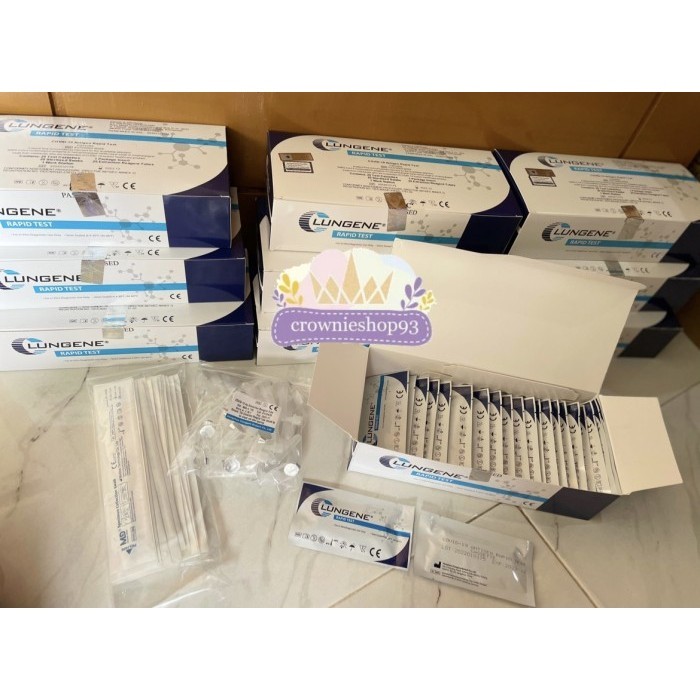Jual [ 1Box ] Lungene Nasal Swab / Antigen Mandiri / Nasal Swab / Akl ...