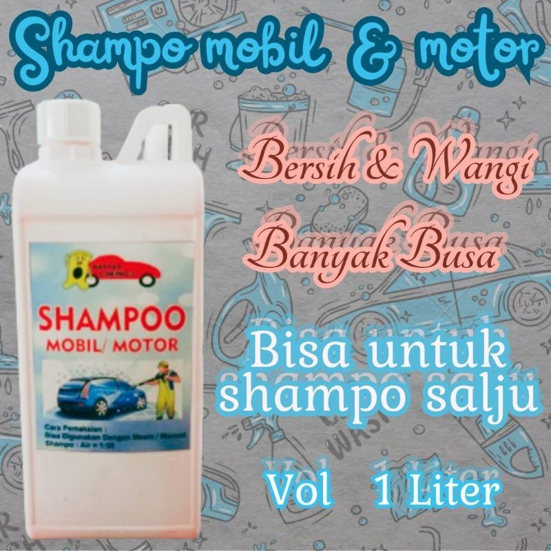 Jual Shampoo Mobil Sabun Cuci Mobil & Motor kemasan 1 liter | Shopee ...