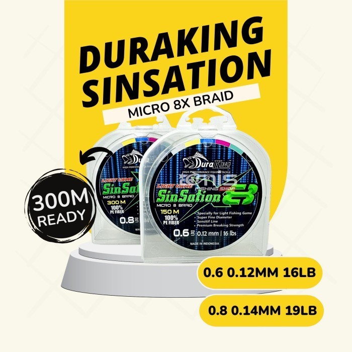 Jual Duraking Sinsation Micro X8 150M Senar UL PE 0.6 0.8 | Shopee ...