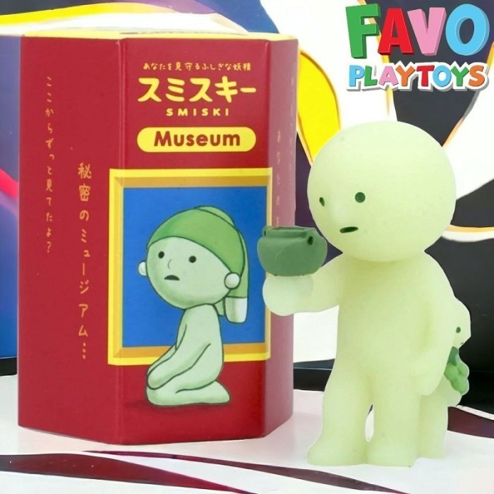 Jual Smiski Glow In The Dark - Museum Series Blind Box Figure Set ...