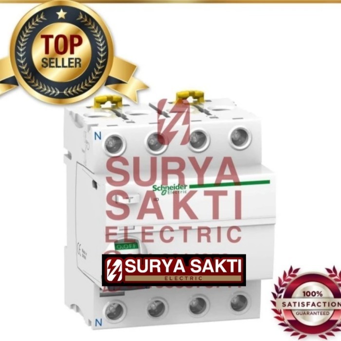 Jual SCHNEIDER ELCB/RCCB A9R14480 4P 80A 300MA | Shopee Indonesia