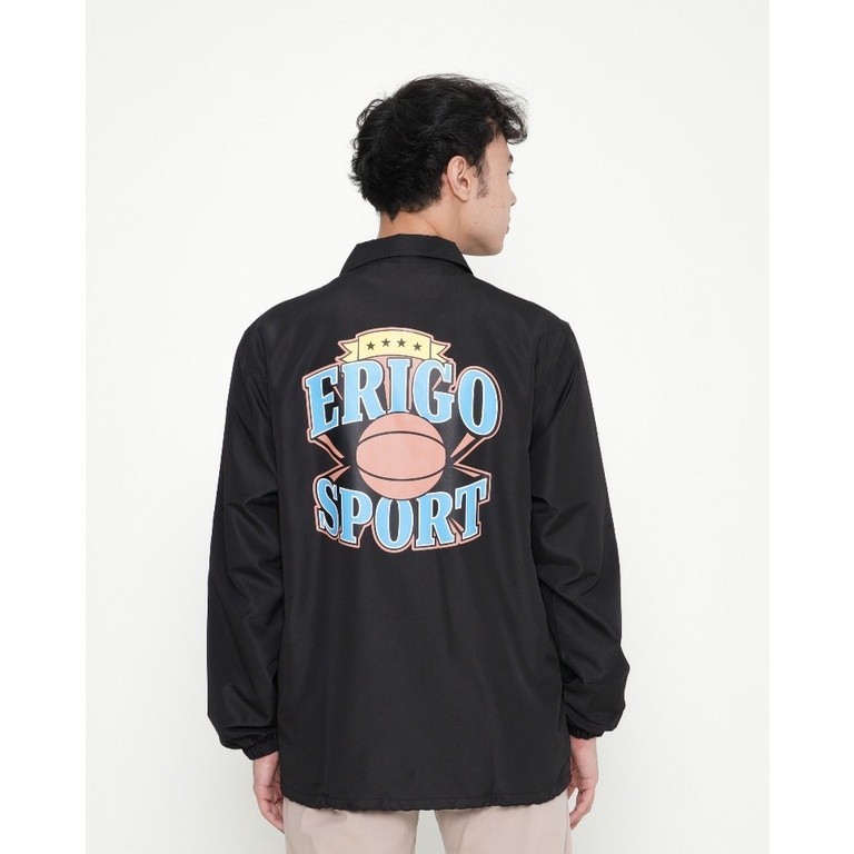 Jual Erigo Coach Jacket Hubbie Black Unisex | Shopee Indonesia