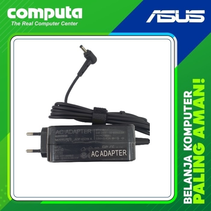 Jual Adaptor Charger Laptop Asus Original 19V 3.42A 65 Watt DC 4.0 X 1.35mm | Shopee Indonesia