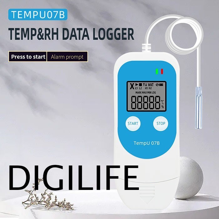 Jual Humidity Temperature Recorder Tzone TempU07B Data Logger Warehouse PC | Shopee Indonesia