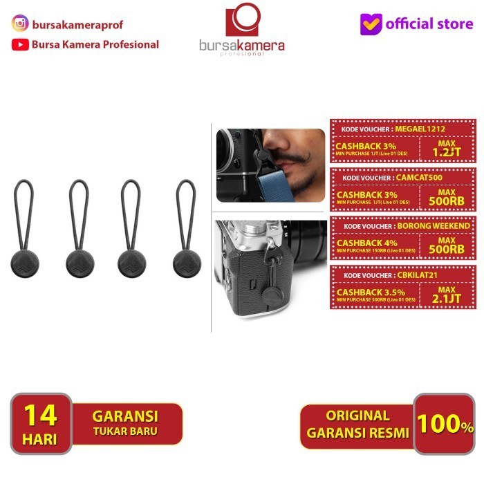 Jual Peak Design Anchor Connector 4-Pack (Black) | Shopee Indonesia