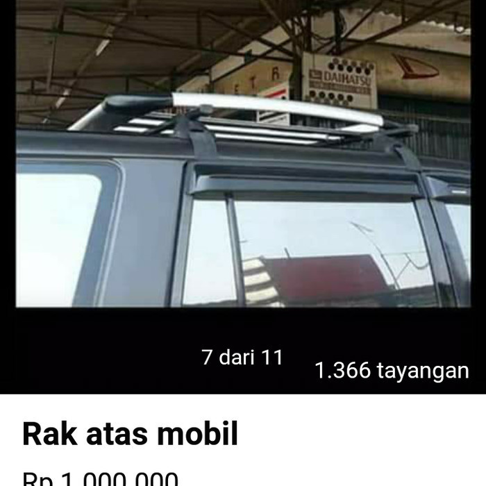 Jual Roof Rak Bagasi Atas+Croos Bar Mobil Kijang Merek Sun Rack ...