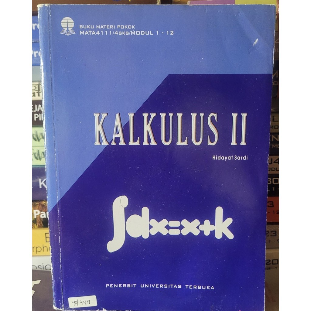 Jual BUKU UNIVERSITAS TERBUKA - KALKULUS II | Shopee Indonesia