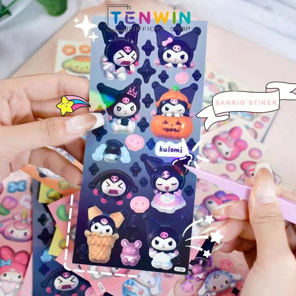 Jual stiker/Sticker Lucu 2D Sanrio Karakter/Sanrio stiker lucur-Tenwin | Shopee Indonesia