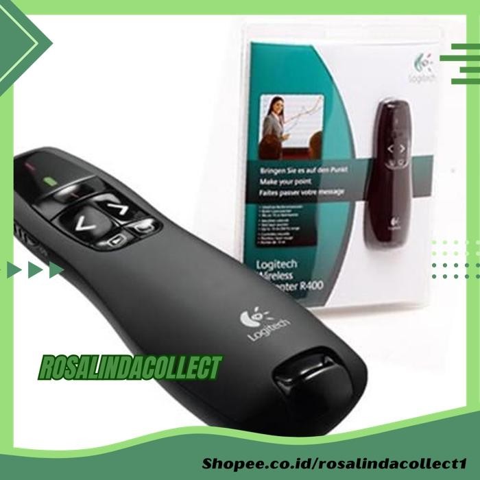 Jual LOGITECH WIRELESS PRESENTER R400 LASER POINTER PRESENTASI PRODUK ...