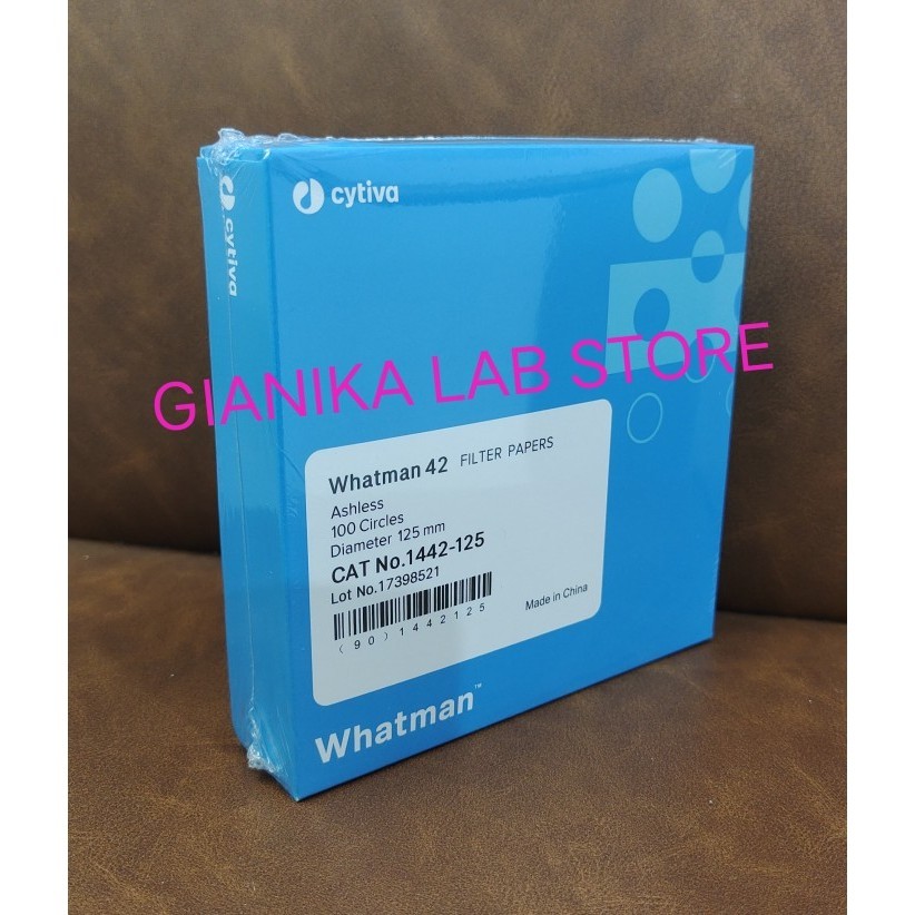 Jual Whatman 1442-125 Filter Paper No 42 Dia 125 Mm Kertas Saring ...