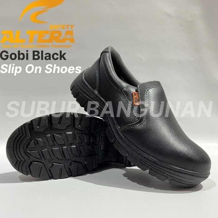 Jual Sepatu Safety Altera Gobi Hitam Safety Shoes Pendek Murah ...