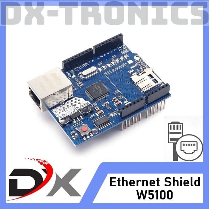 Jual NEW!! Ethernet Shield W5100 LAN Arduino Compatible | Shopee Indonesia