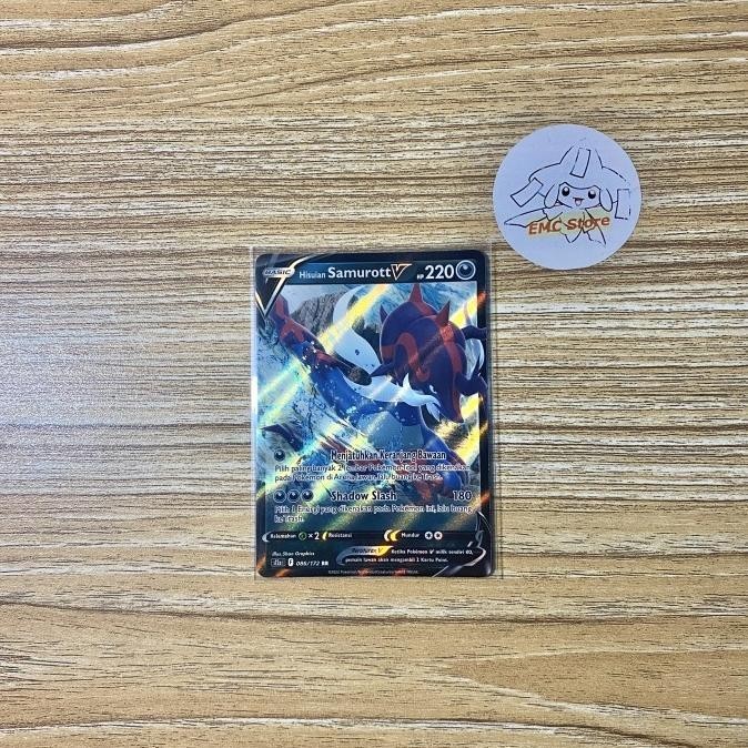 Jual Pokemon TCG Indonesi - Hisuian Samurott V | Shopee Indonesia