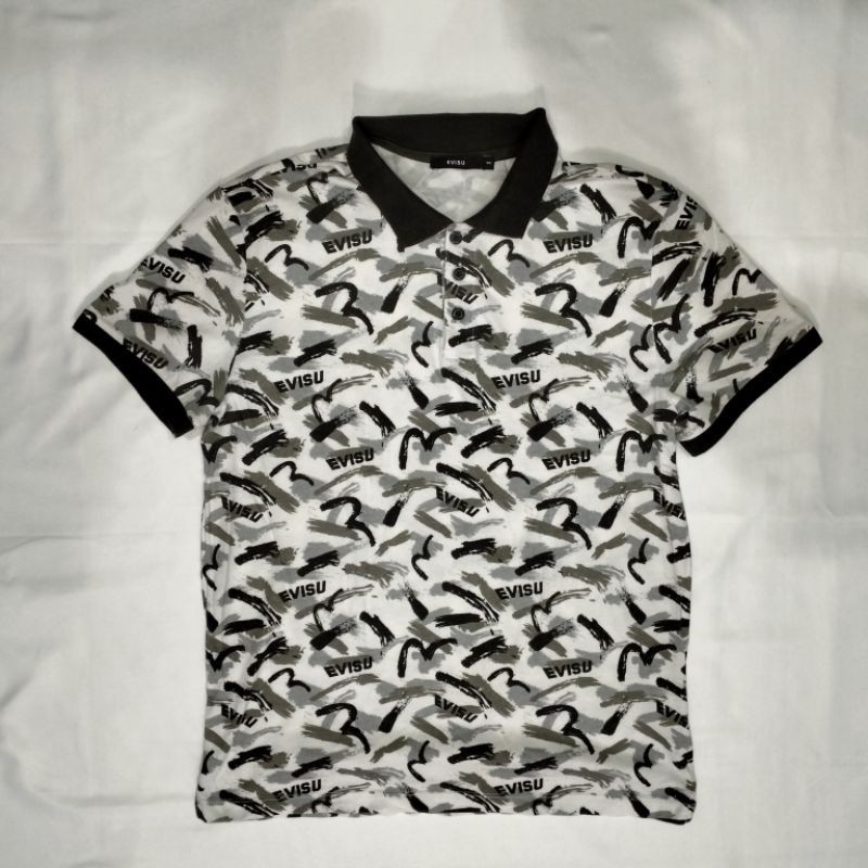 Jual Polo shirt Evisu Full Print LANGKA | Shopee Indonesia