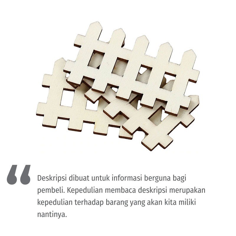 Jual Miniatur Pagar Kayu Dekorasi Bonsai Maket Terarrium Diorama ...