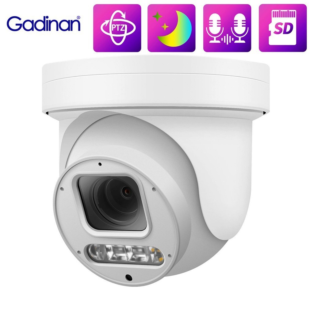 Jual Gadinan Kamera IP PTZ POE 4K 8MP SN IMX415 5X, Kamera Pengawas ...