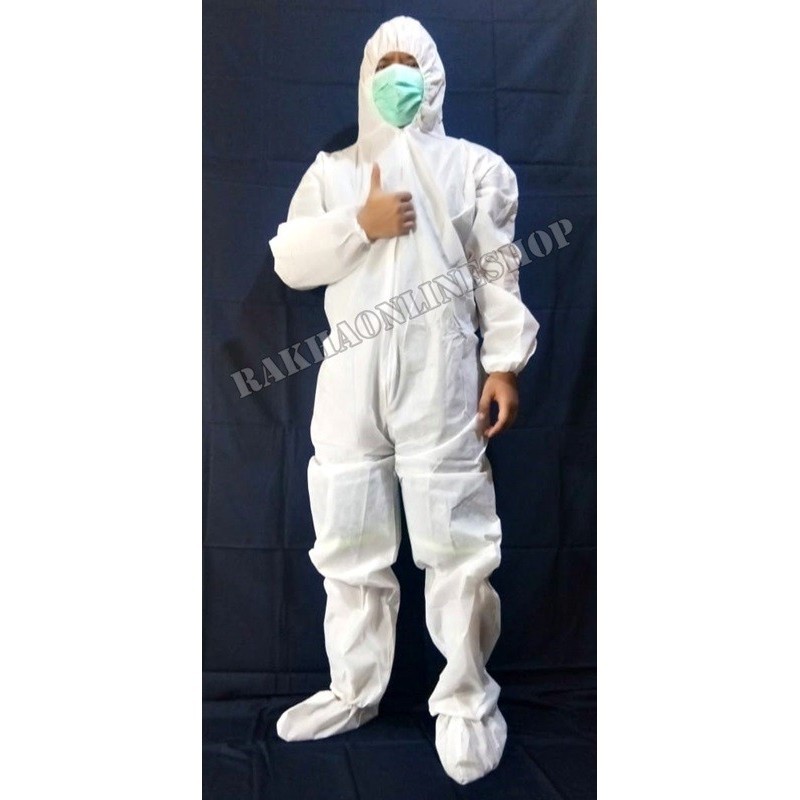 Jual APD HAZMAT COVERALL + SHOE COVER 1 KARTON ( ISI 30 PCS ) | Shopee ...