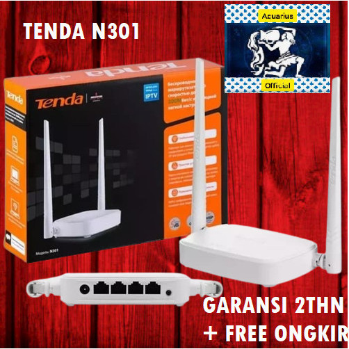 Jual TENDA N301 Router Wireless 300Mbps Easy Setup Router | Shopee ...