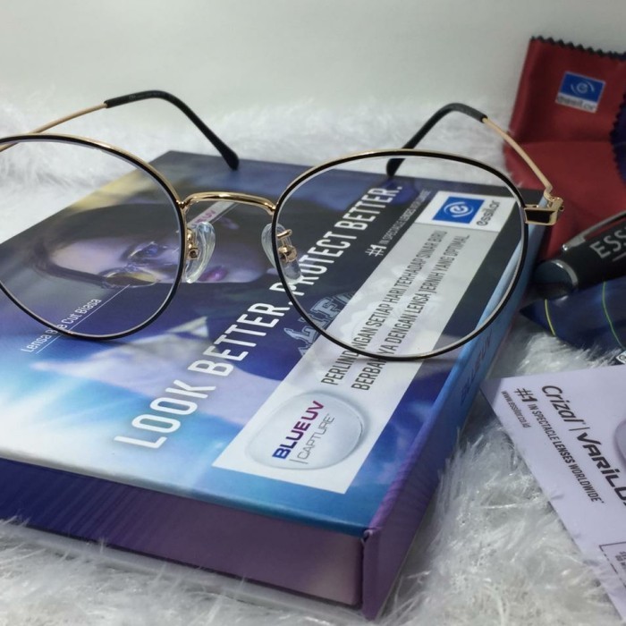 Jual Lensa Essilor Fsv Super Blue Uv Capture Crizal Sapphire | Shopee ...