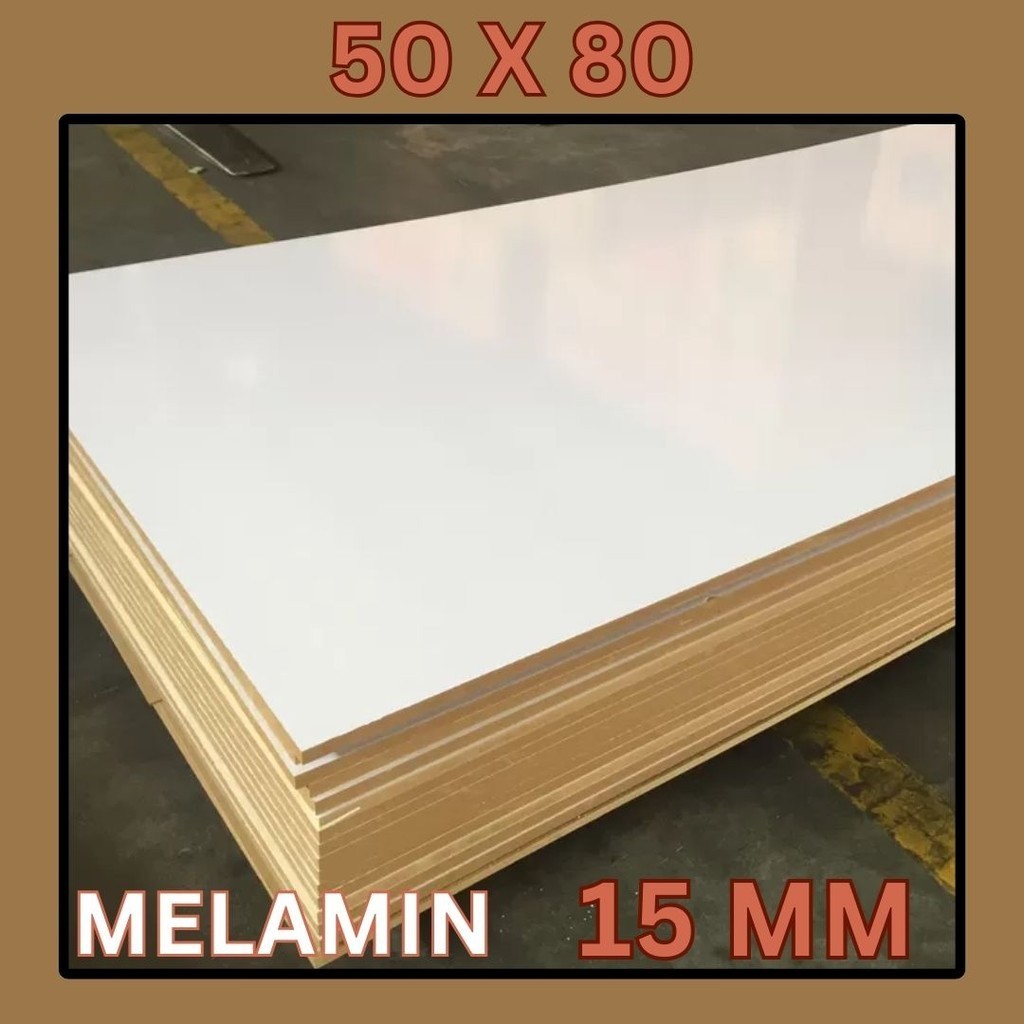 Jual Triplek Melamin 15mm 50x80 cm (2 muka) | Shopee Indonesia